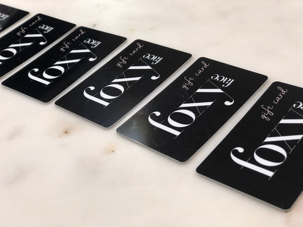 Foxy Face Gift Card – FOXY FACE Studio